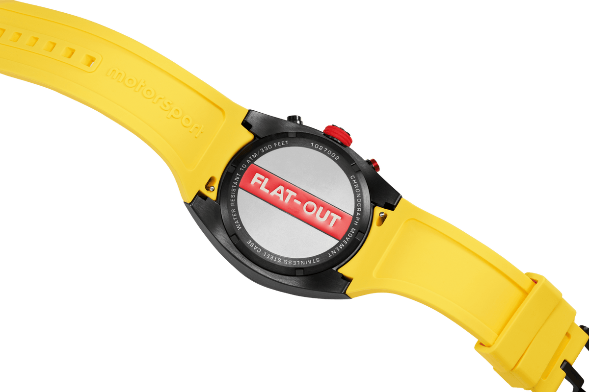 Motorsport Apex Yellow - Stainless Steel Premium Chronograph Watch