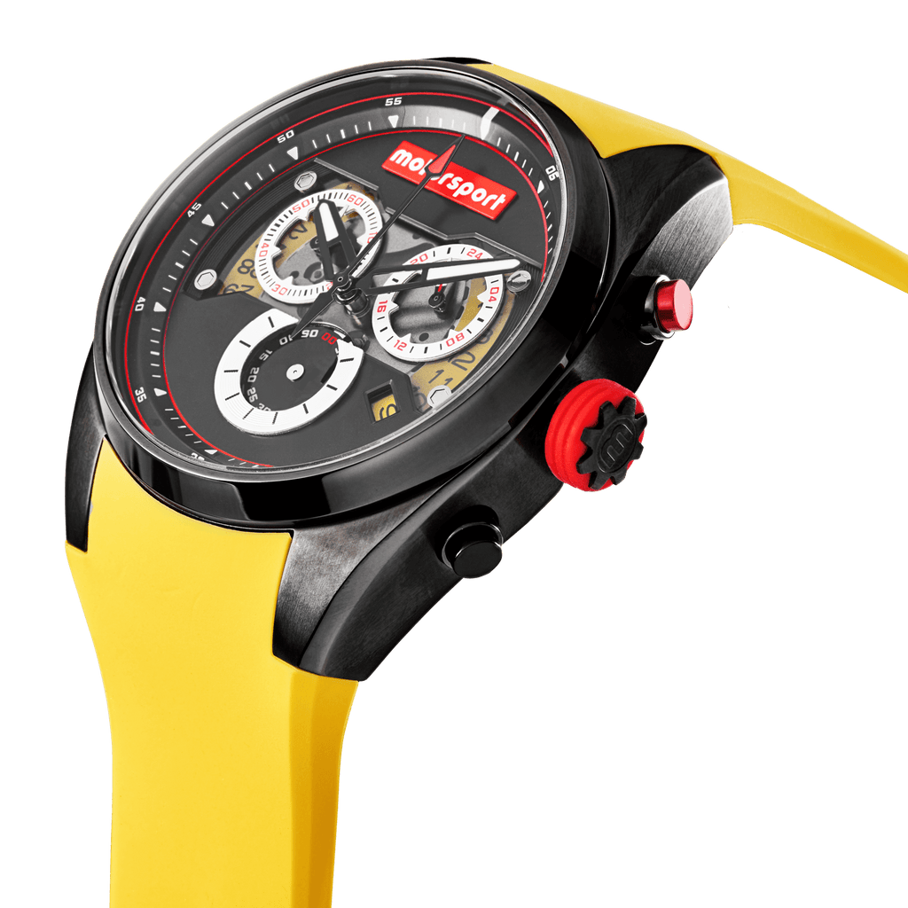 Motorsport Apex Yellow - Stainless Steel Premium Chronograph Watch