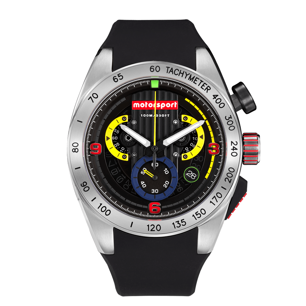 Stainless Steel Premium Chronograph Watch - Motorsport Spark