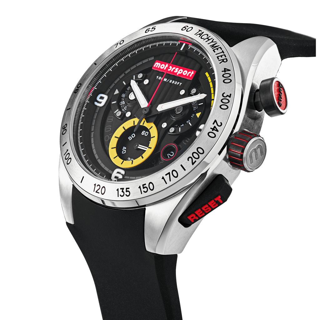 Stainless Steel Premium Chronograph Watch - Motorsport Spark
