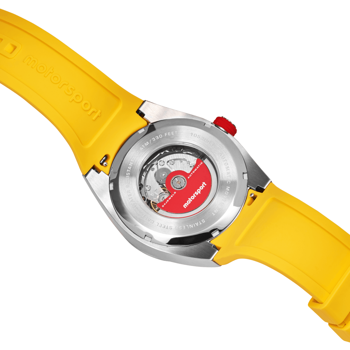 Stainless Steel Men's Automatic Racing Watch - Motorsport Speedster White