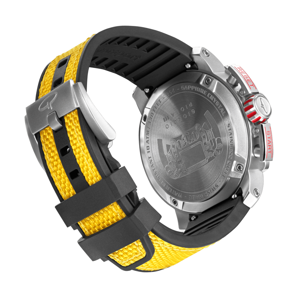 Torque Yellow - Luxury Stainless Steel Watch with Swiss Movement